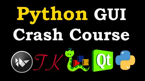 python gui crash course with video training code loop