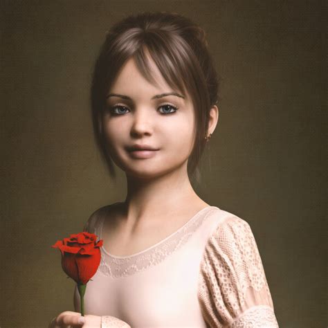 Brandi Portrait 3d Render Renderhub Gallery