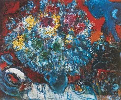 Marc Chagall Bouquet De Fleur Etanamants Mutualart
