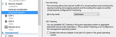 html hyper v and physical switch trunk port span mirroring stack