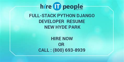 full stack python django developer resume new hyde park
