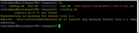 how to setup self hosted private build agent on ubuntu for