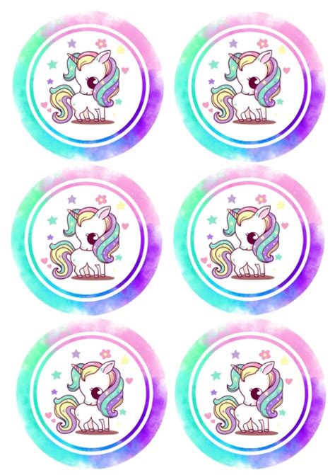 Unicorn Birthday Cake Topper Template Postermywall