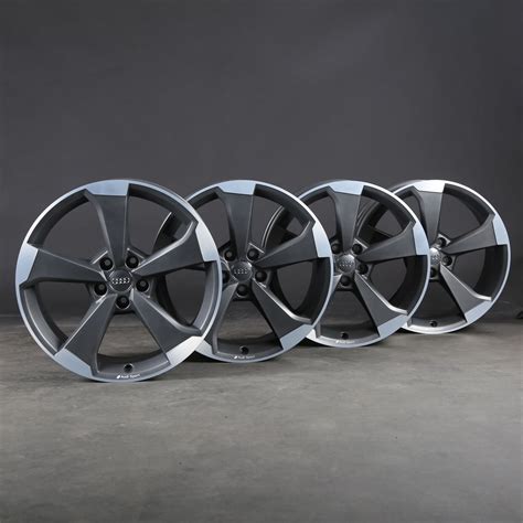 19 Inch Audi Sport 5 Arm Rotor Rims A4 S4 B9 Original 8w0601025cg Alloy