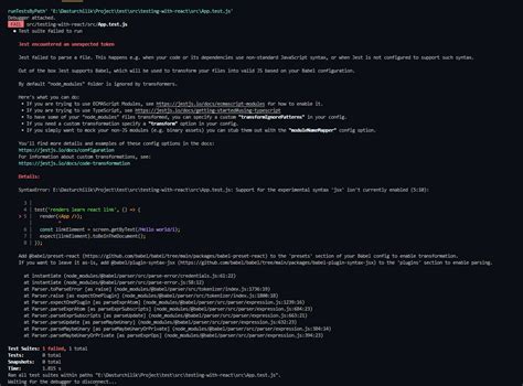 support for the experimental syntax jsx isn t currently enabled 5 10