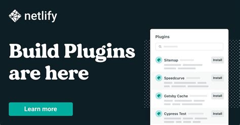 introducing netlify build plugins get more jamstack automation r