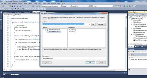 consuming wcf service from windows 7 phone application