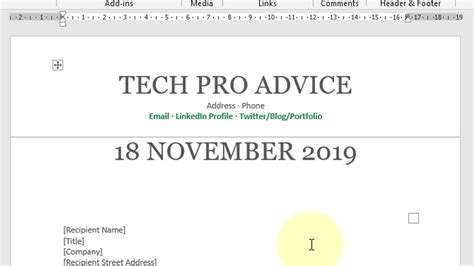 how to insert an automatic date and time update in ms word youtube