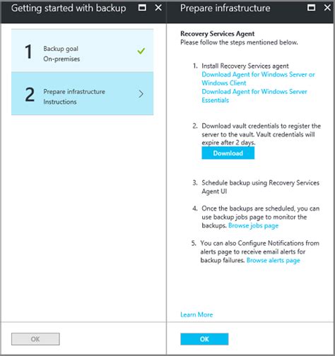 windows system state back up into azure instruction