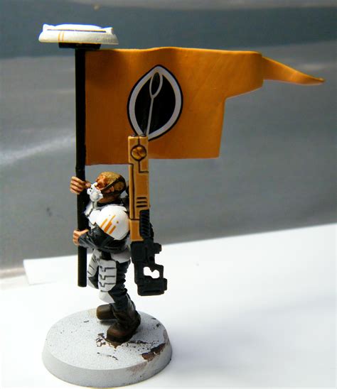 Conversion Imperial Guard Infantry Standard Bearer Tau Warhammer