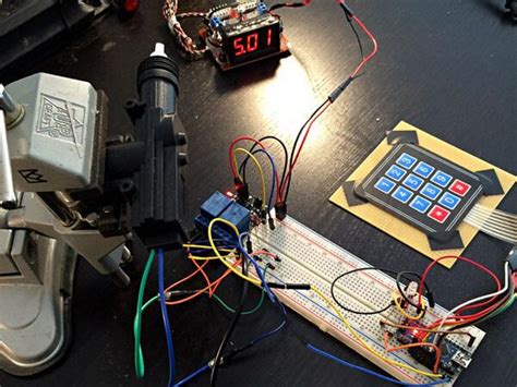 how to make an arduino keypad door lock with micro linear actuator