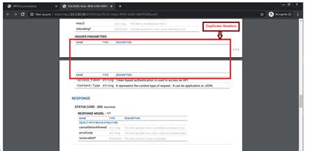duplicate table header at end of a page and start of next page · issue