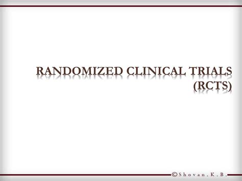 Ppt Randomized Clinical Trials Rcts Powerpoint Presentation Free