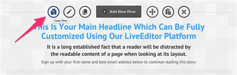 copy and paste row feature optimizepress 2 0 knowledgebase