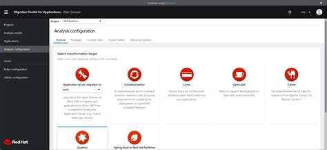 web console guide migration toolkit for applications 5 2 red hat