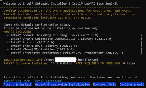 solved oneapi installation in windows subsystem for linux intel