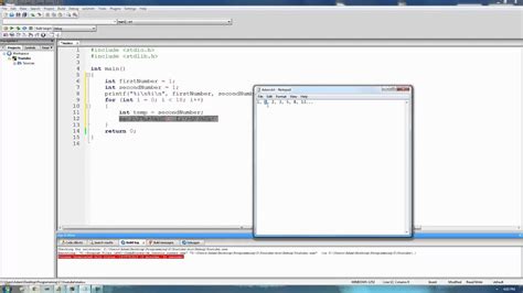 c programming tutorial 15 fibonacci sequence generator
