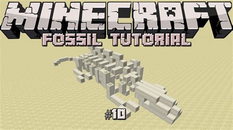 minecraft fossil tutorial youtube