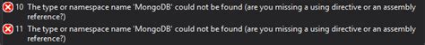 c the type or namespace name driver does not exist in the