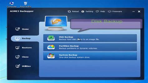 create system image backup windows 7 with aomei backupper youtube