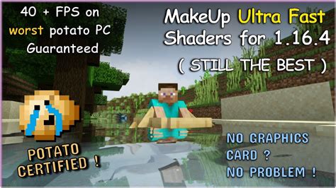 ultra fast shaders for potato pc minecraft shaders for low end pc