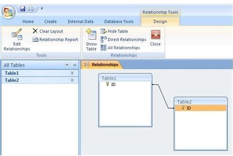 how to create and build table relationships in access 2007 bright hub