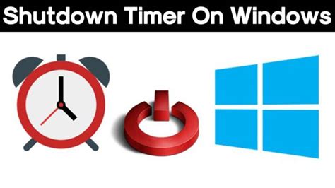 how to set shutdown timer on windows youtube