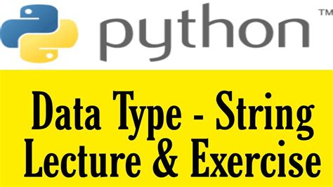 5 data type string python full course python youtube