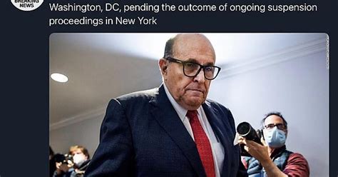 Giuliani Pushed The Big Lie And Now He Cant Practice Law In Ny Or Dc
