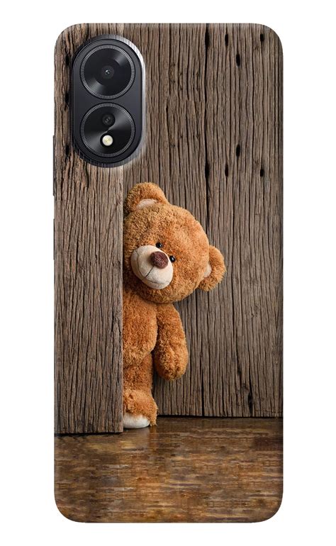 Save Big Get The Teddy Wooden Oppo A18 Oppo A38 Back Cover Shop Now