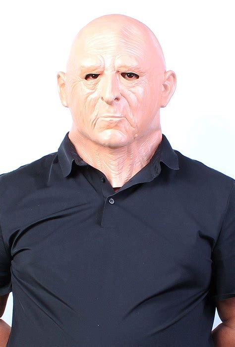 Old Man Mask Realistic Halloween Latex Human Wrinkle Face Mask