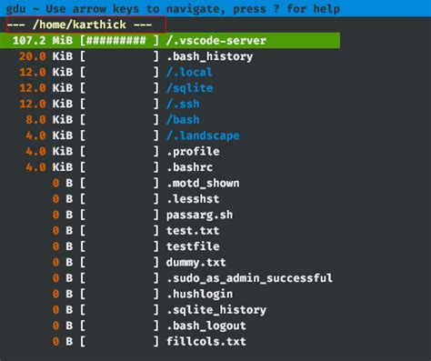 gdu a pretty fast disk usage analyzer for linux designlinux