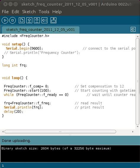 arduino frequency counter —