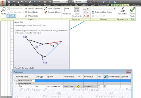 automatic round corner for pipe routing autodesk community