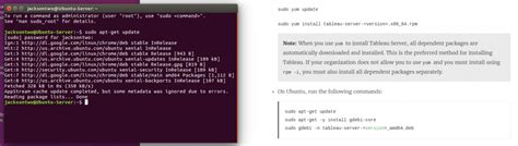 installing tableau server on linux ubuntu lts 16 04 jackson two