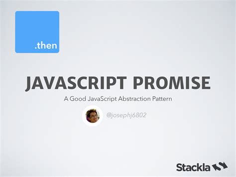 javascript promise speaker deck