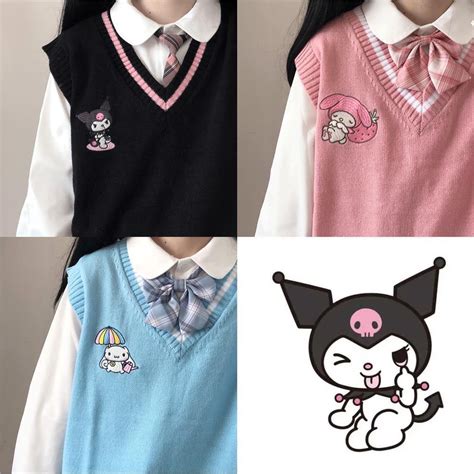 Primavera Y Otoño Nuevo Kawaii Kuromi Cinnamoroll My Melody Sanrio