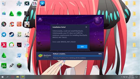 installation failed error code bridge init failed how to fix r