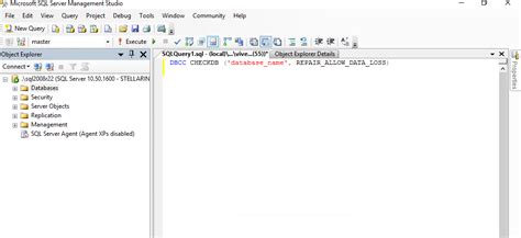 how to recover ms sql database from suspect mode