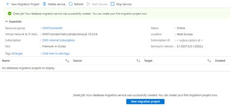 quickstart create an instance using the azure portal