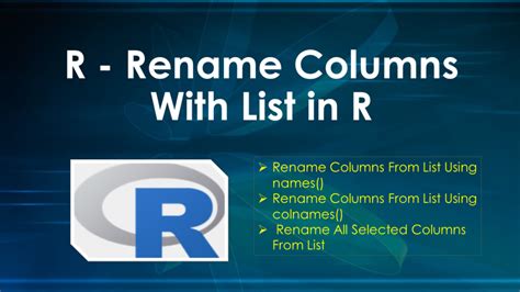 Rename Columns With List In R Spark By {examples}