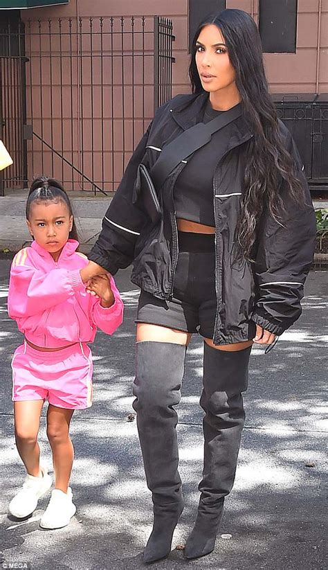 Kim Kardashians Daughter North Wears Hair Extensions In Nyc Daily