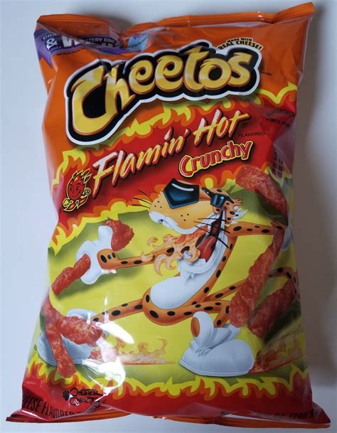 Frito Lay Cheetos Flamin Hot Crunchy Snack Canister 4