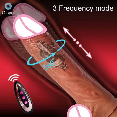 Consolador Realista Para Mujer Juguetes Sexuales Vibrador Telesc Pico