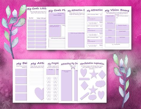 Printable Law Of Attraction Planner Manifestation Journal Etsy Australia