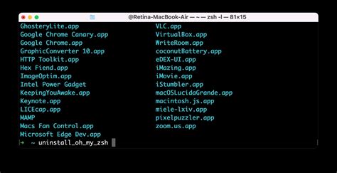 how to uninstall oh my zsh on mac