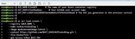 acr tasks to automatically update azure web app containers