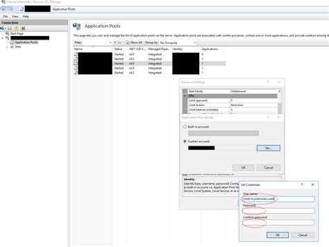 iis web app manage setup iis应用程序池 可选的密码字段无法正常工作 azure pipelines