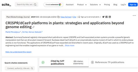 Crispr Dc As9 Platforms In Plants Strategies And Applications Beyond