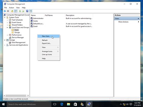 how to create a local account in windows 10 microsoft community